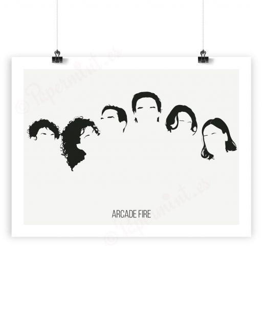 Póster de Arcade Fire. Minimalista y Personalizado - Papermint