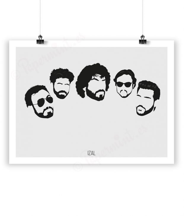 Póster de IZAL - Ilustración personalizada - Papermint