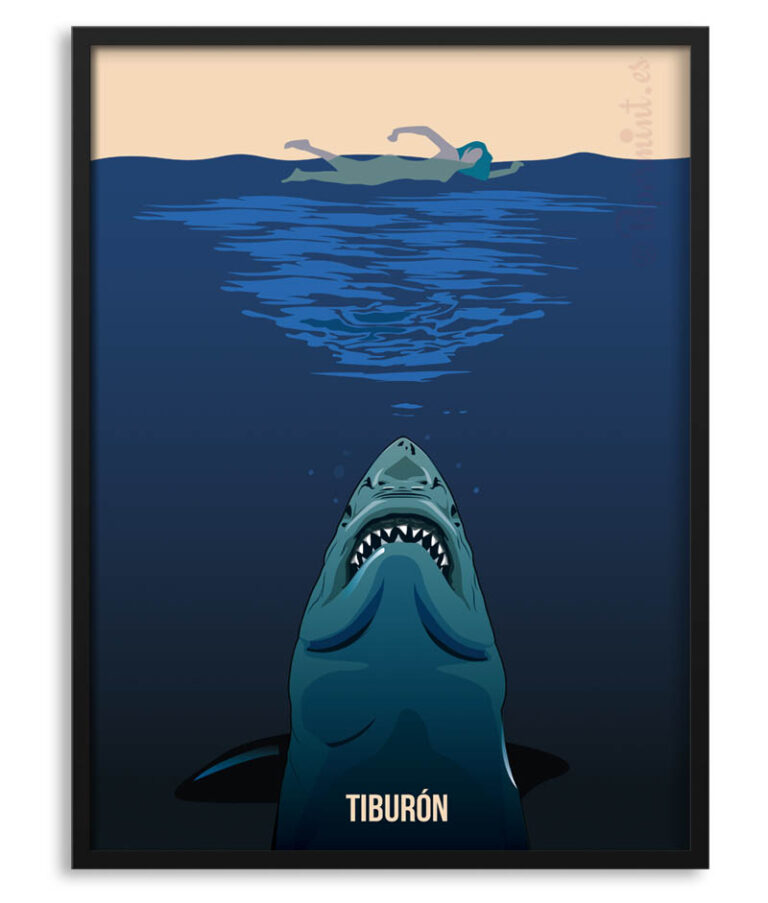Póster "Tiburón" - "Jaws" de Spielberg - Papermint