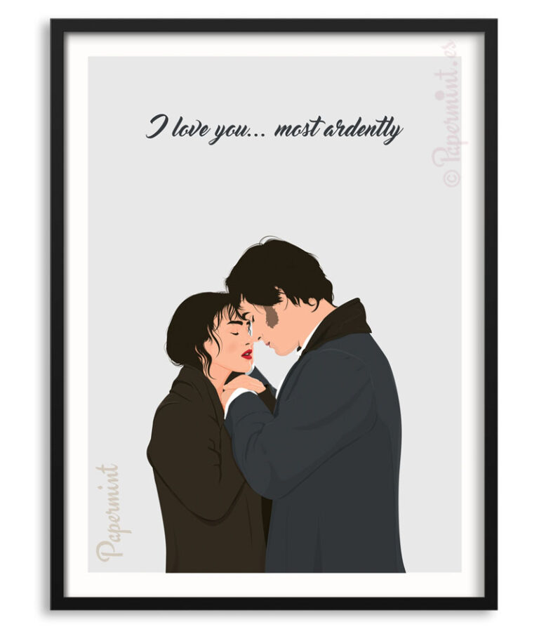 Póster "Orgullo y Prejuicio" personalizado con frase - Papermint