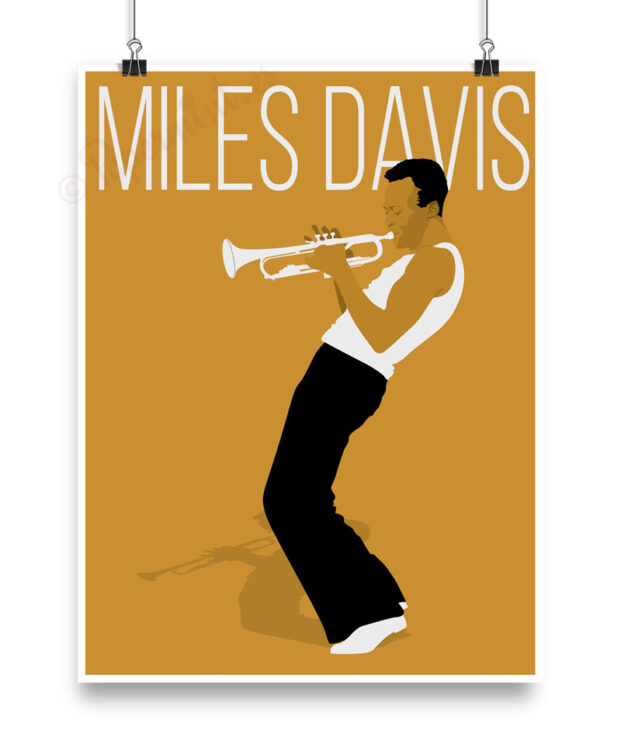 Póster de Miles Davis - Ilustración personalizada - Papermint