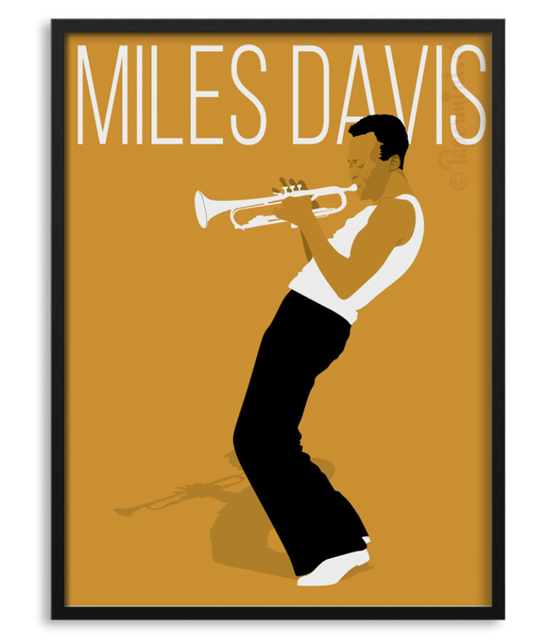 Póster de Miles Davis - Ilustración personalizada - Papermint