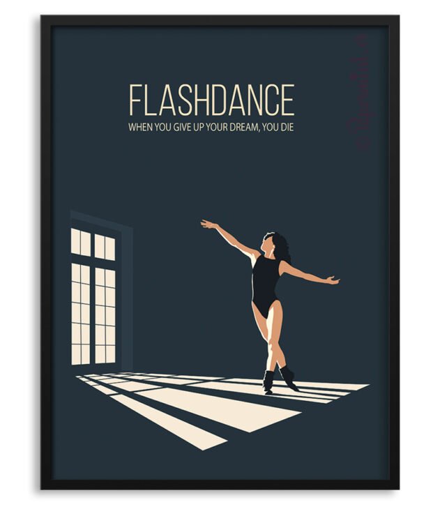 Póster "Flashdance" - ilustración original Papermint